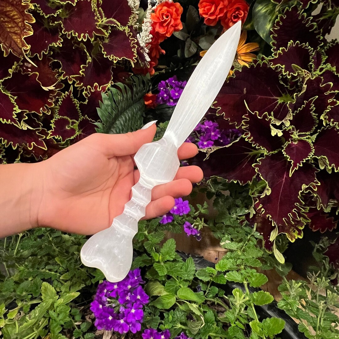 Flash Sale!!** EXTRA LARGE HAND Made Selenite Sword With Heart Shape ...