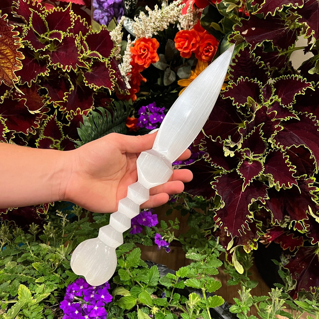Flash Sale EXTRA EXTRA LARGE Hand Polished Selenite Sword With Heart ...