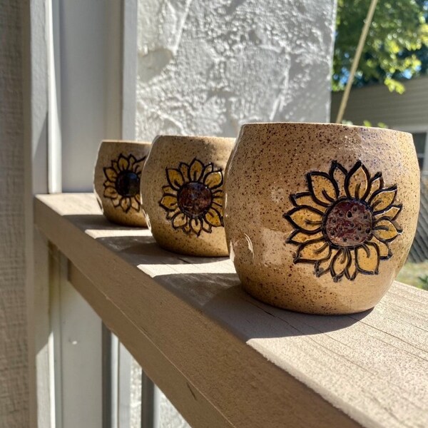 Ceramic Sunflower - Etsy