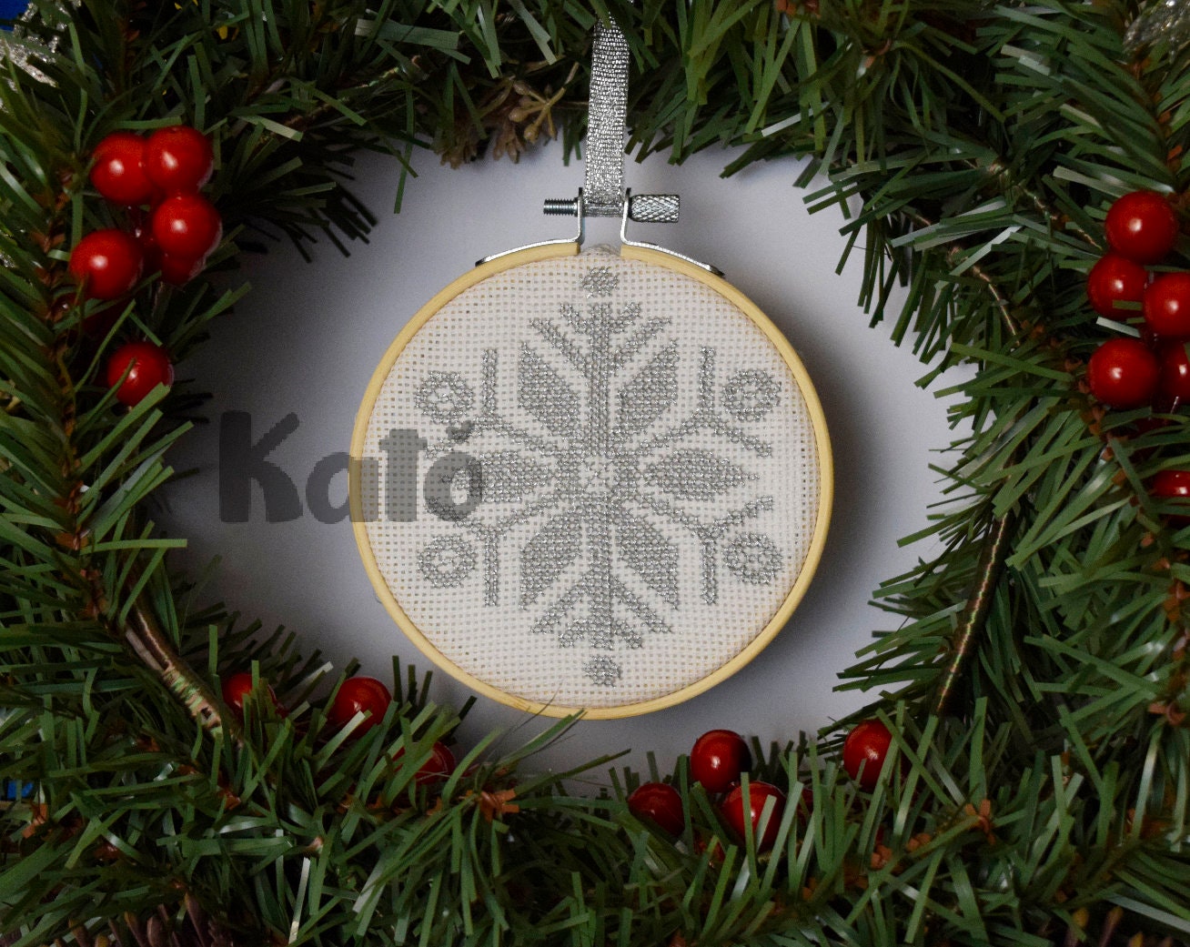 Set of Three Counted Cross Stitch Christmas Ornament PATTERNS - Etsy