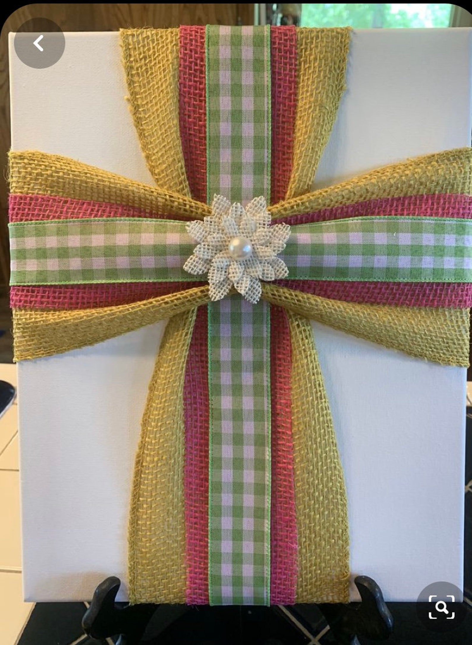 Burlap Cross - Etsy