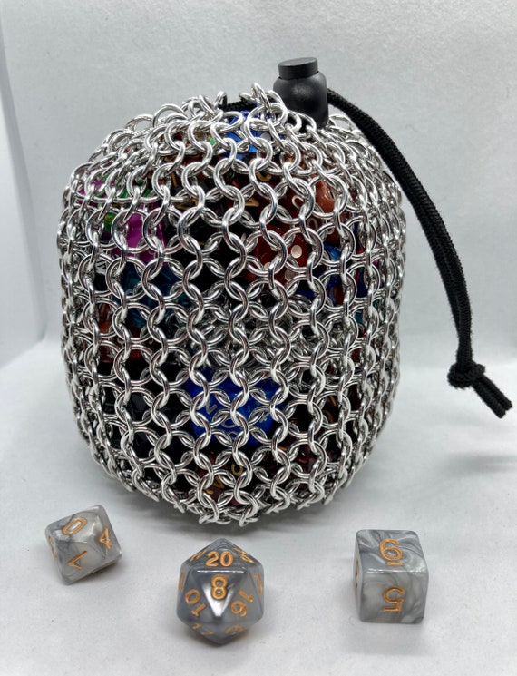 Extra Large XL Chain Mail Dice Bag | Etsy