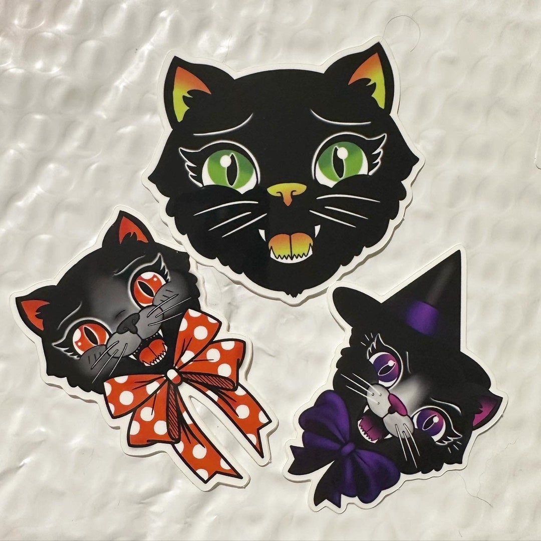 The Cats Meow Sticker Set - 3 Pack. (singles Available) - Etsy