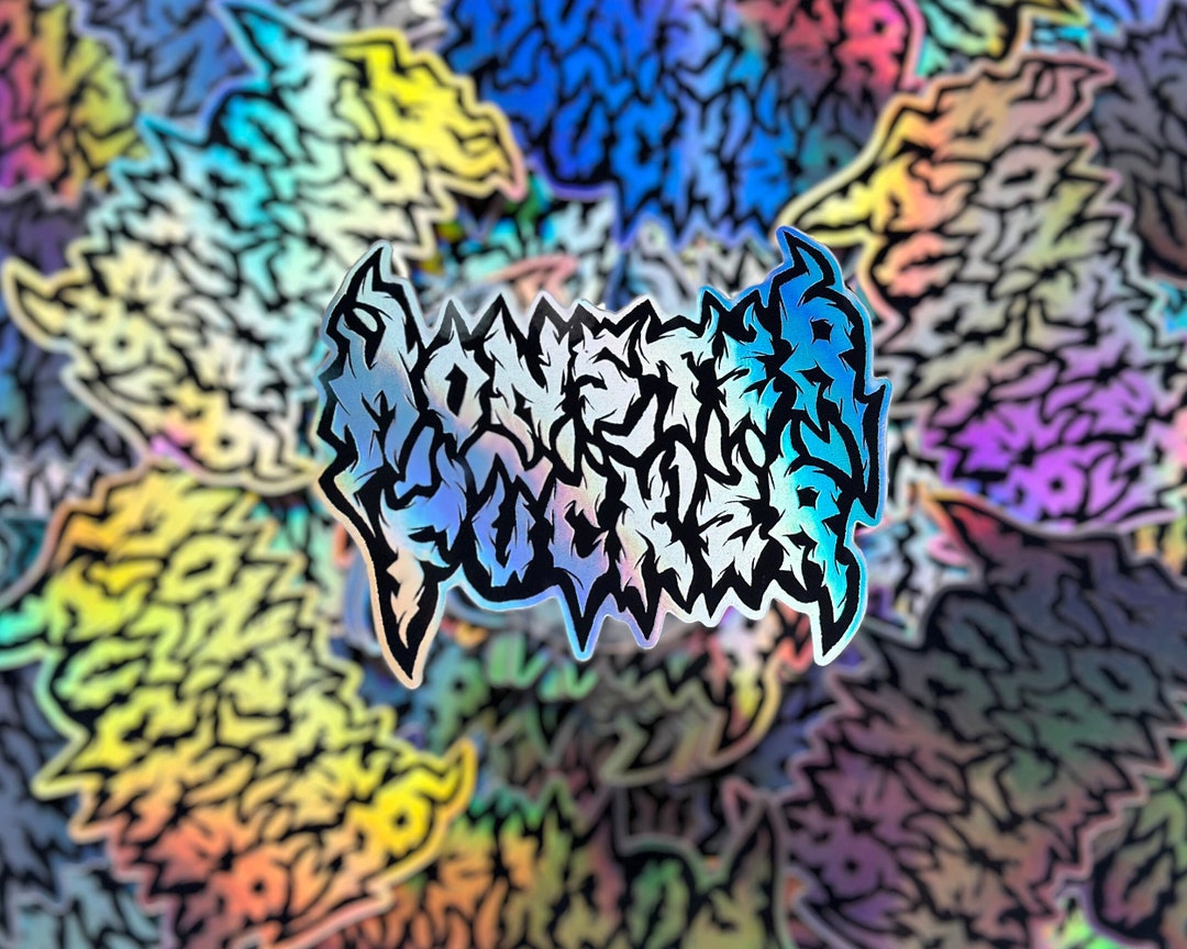 Monster F*cker - Holographic Sticker - Etsy