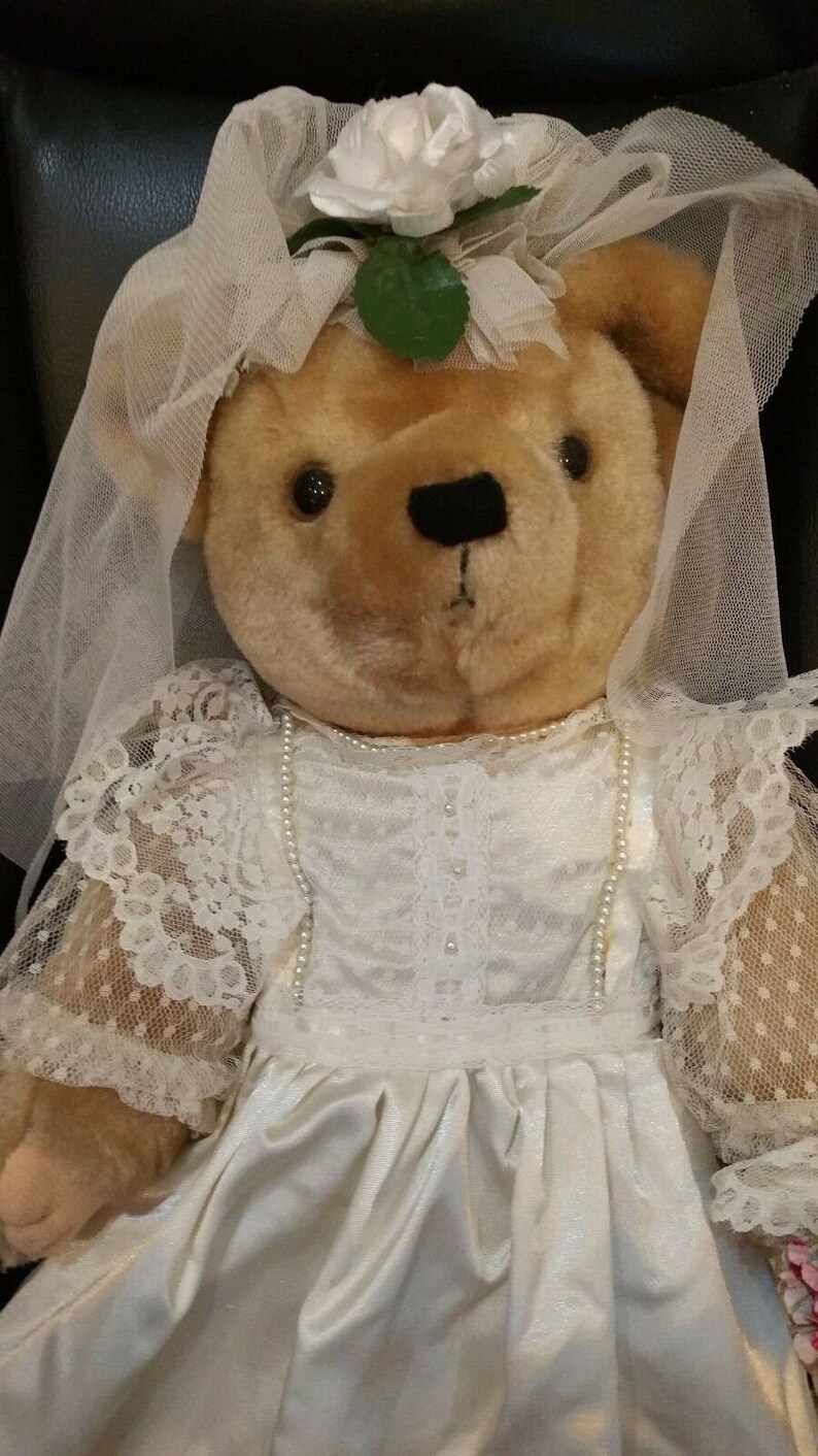 Bearly People GLAMOUR BRIDE Plush 15 Collectible Brown | Etsy