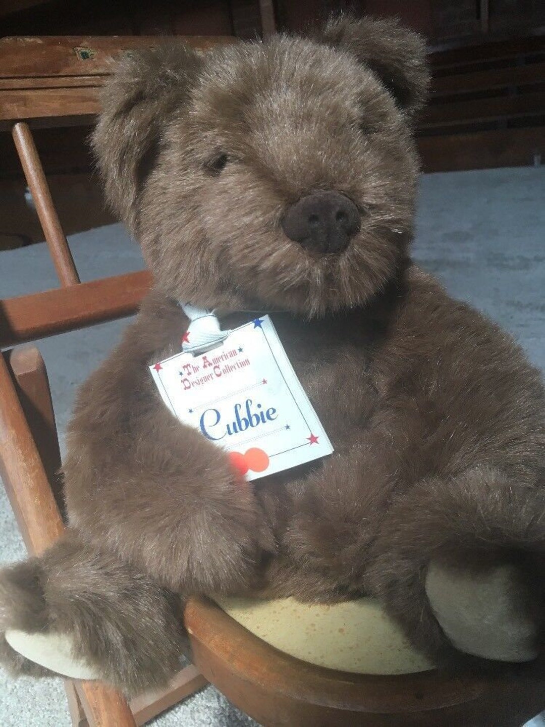 Kaylee Nilan "cubbie" the American Bear Company 11" Tall Stuffed Bear 1995 - Etsy