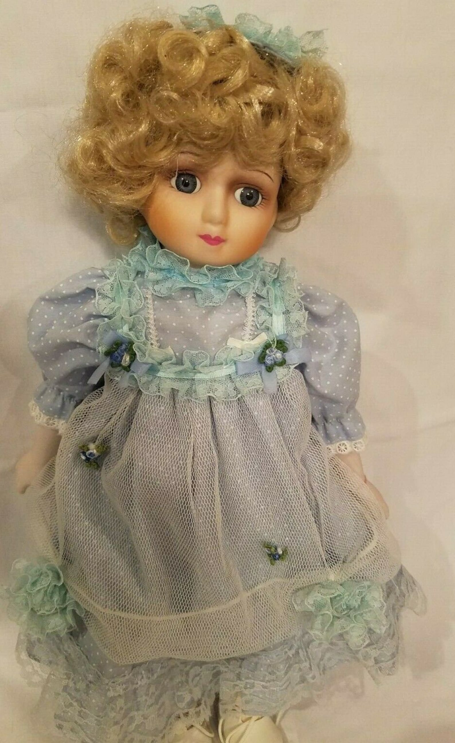 Porcelain Musical Doll Classical Synphony ANCO 16 Blue | Etsy