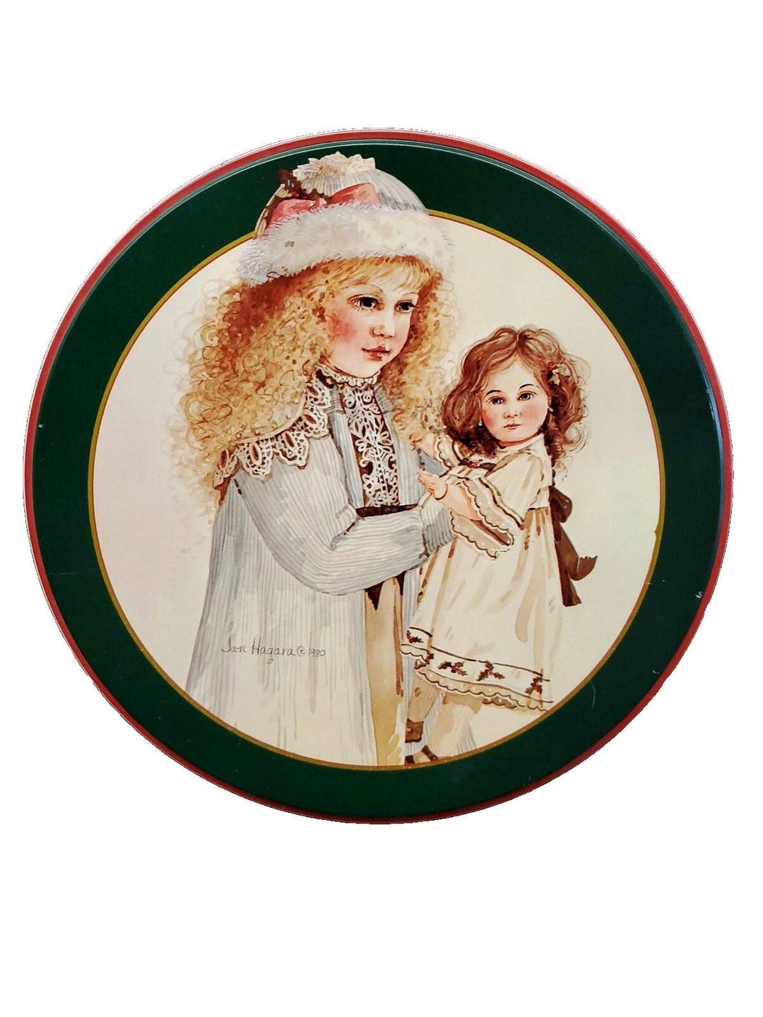 Jan Hagara "holly" T33068 Three Tin Stack Christmas Cookie Tins - Etsy