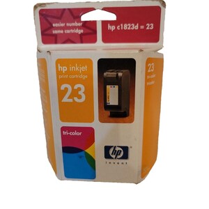 1 Genuine HP 23 Tri-color Ink Cartridges C1823D 30ml - Etsy