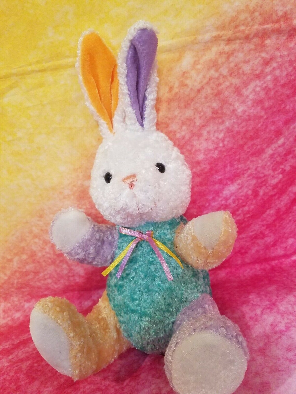 Goffa Plush Colorful Bunny Rabbit Stuffed Plush Joyful Toy | Etsy