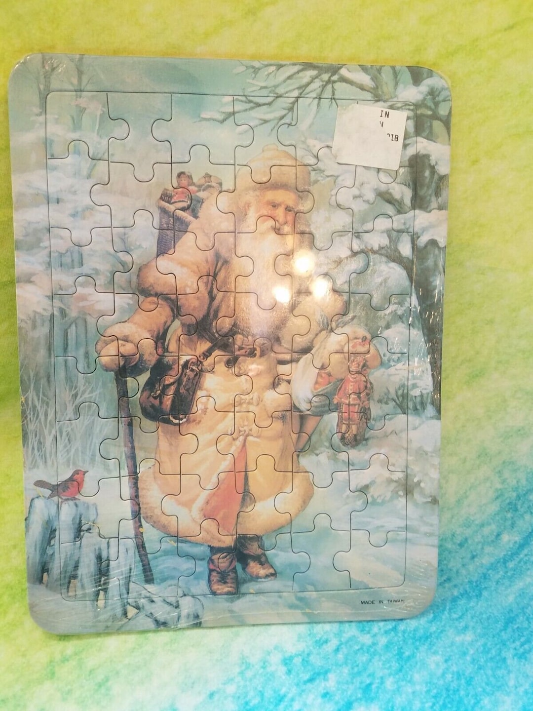 Santa's Woodland Puzzle - Etsy