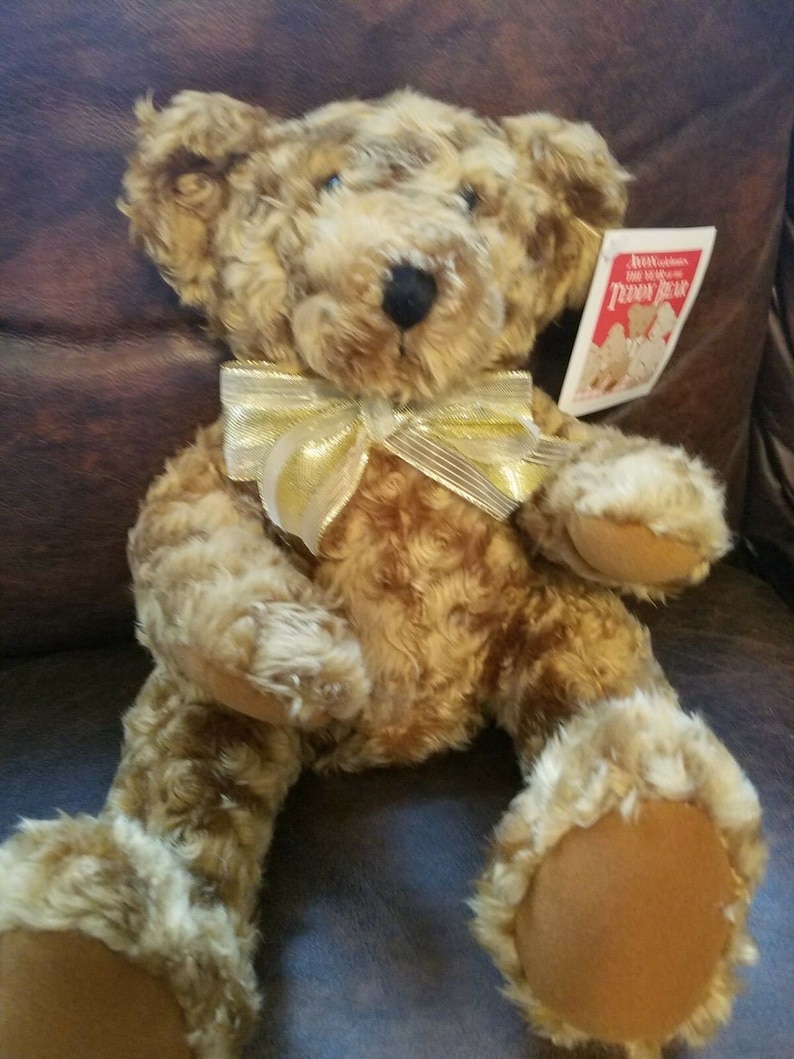 Avon talking Teddy Bear 100th anniversary voice activated | Etsy