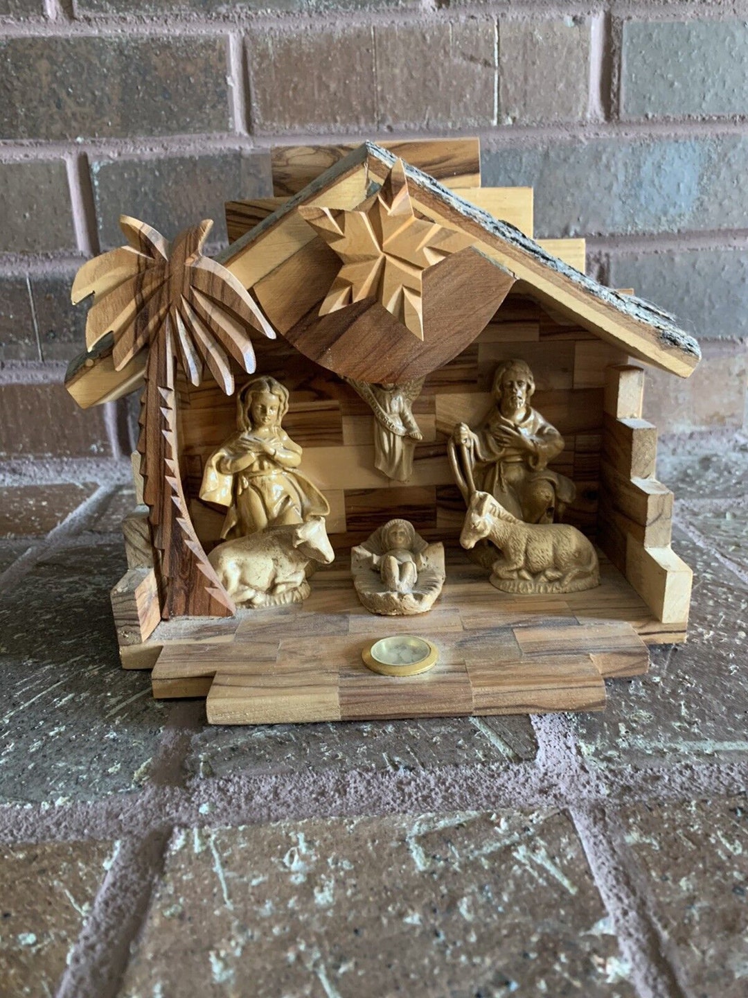 Olive Wood Nativity Music Box silent Night From - Etsy