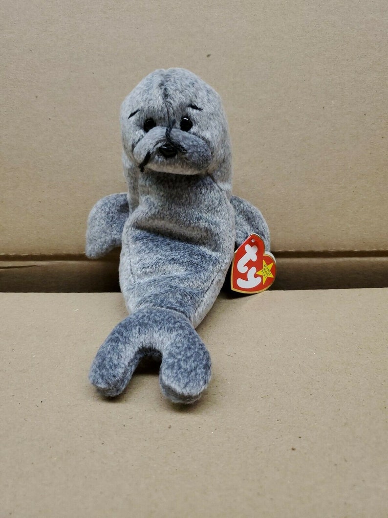 Ty Beanie Babies Nwt Mwmt Slippery the Seal | Etsy