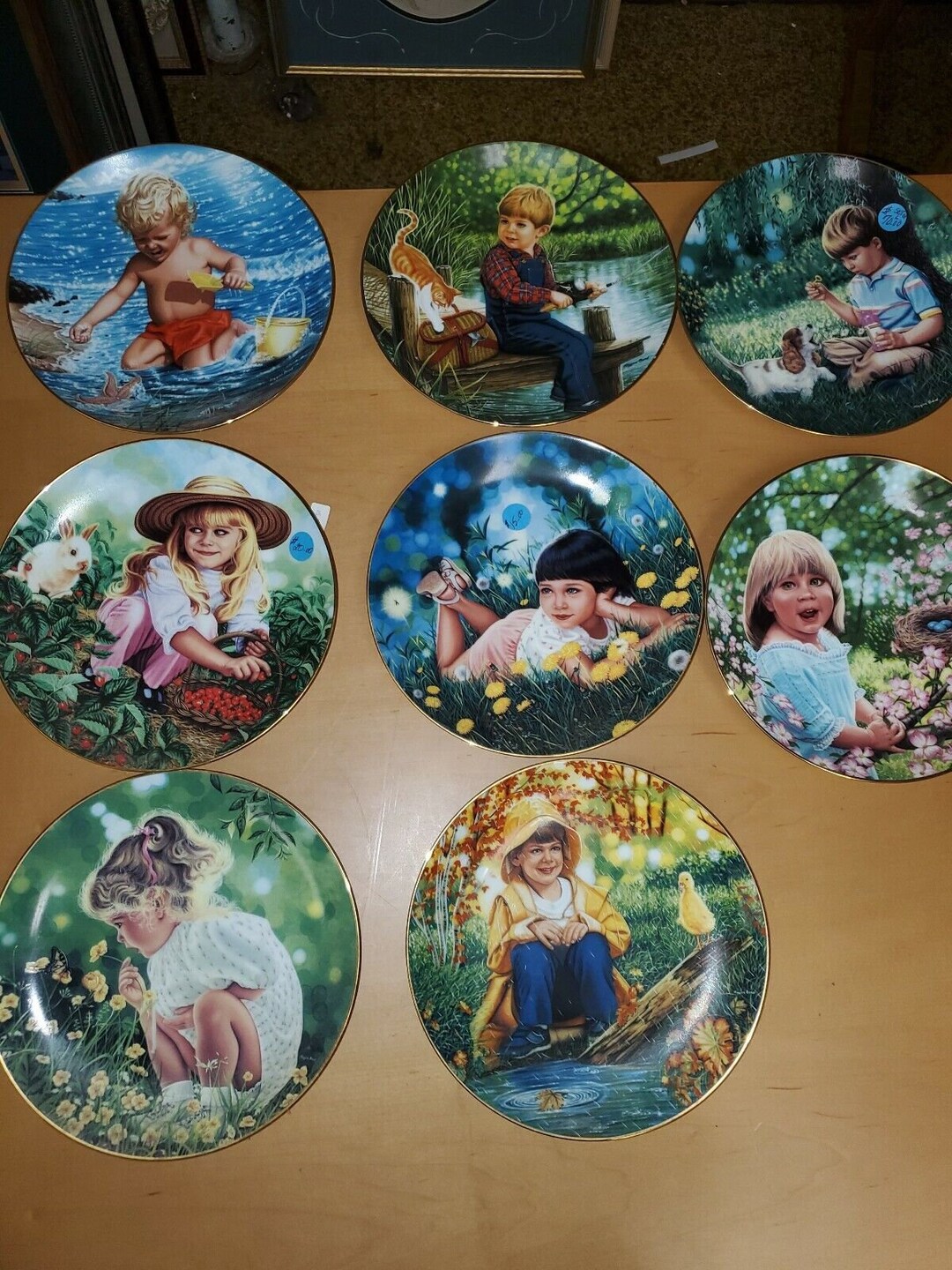 Collectible Plate Set of 8 Plates the Hamilton Collection by Higgins ...