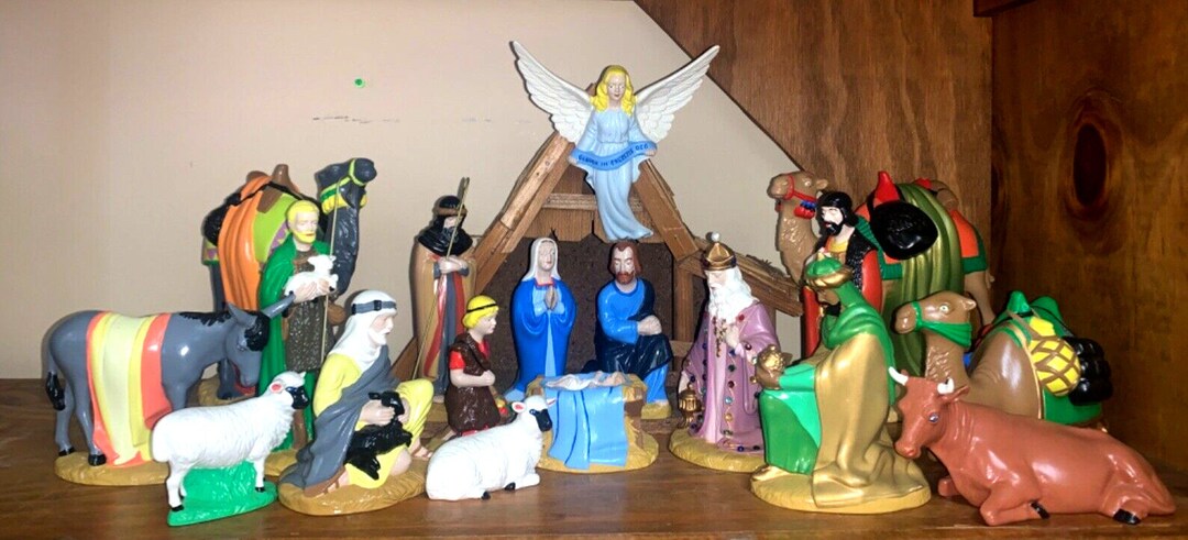 Rare Vintage Holland Mold 1975 Nativity Set 19pc ~ - Etsy