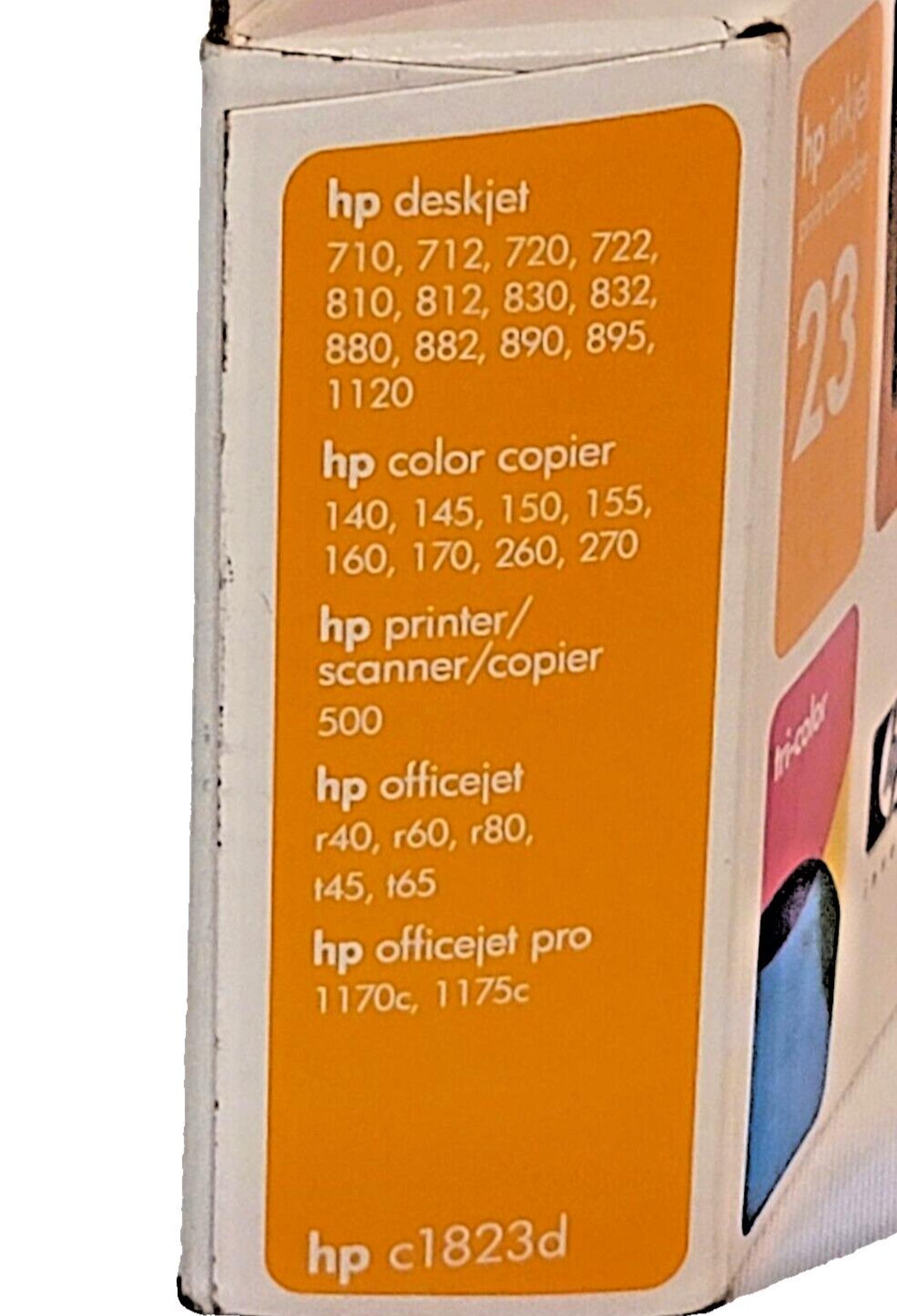 1 Genuine HP 23 Tri-color Ink Cartridges C1823D 30ml - Etsy