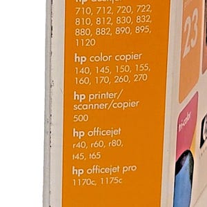 1 Genuine HP 23 Tri-color Ink Cartridges C1823D 30ml - Etsy
