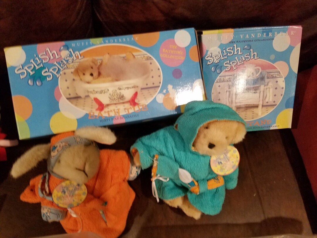 Muffy Tub and Wash Stand Splish Splash the Bathtime Collection and Muffy & Hoppy - Etsy