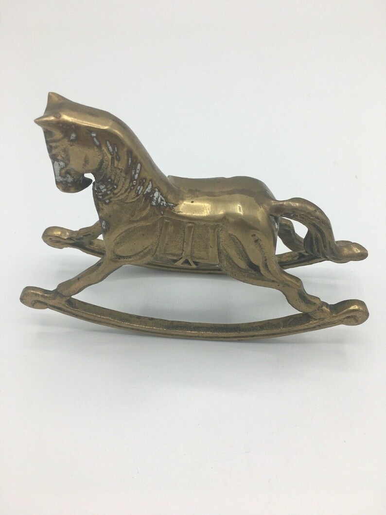Small Brass Rocking Horse | Etsy