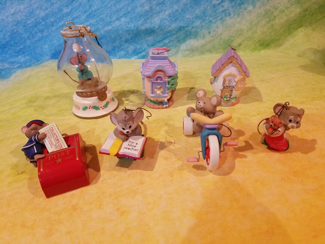 7 Postman, Mailbox, Teacher Mouse Christmas Ornaments - Etsy