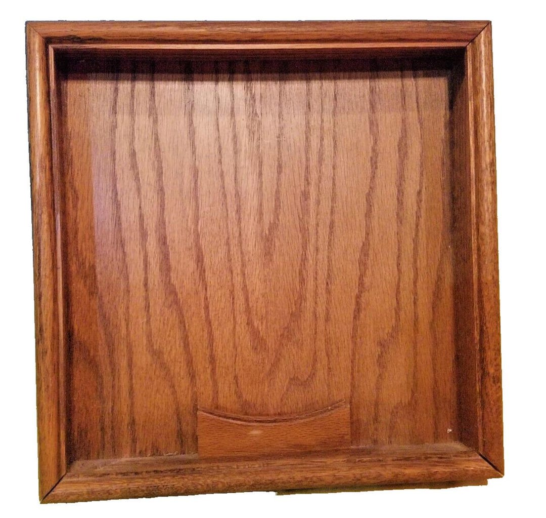 10" Oak Wood Plate Frame - Etsy