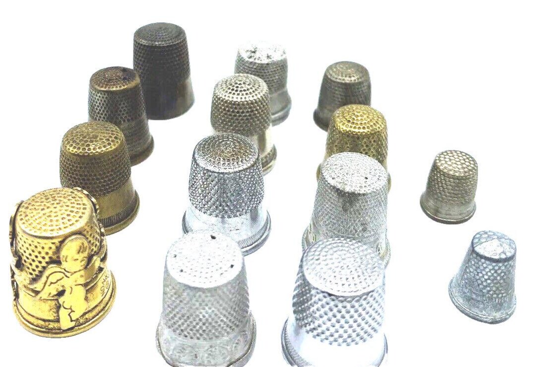14 Assorted Thimbles - Etsy