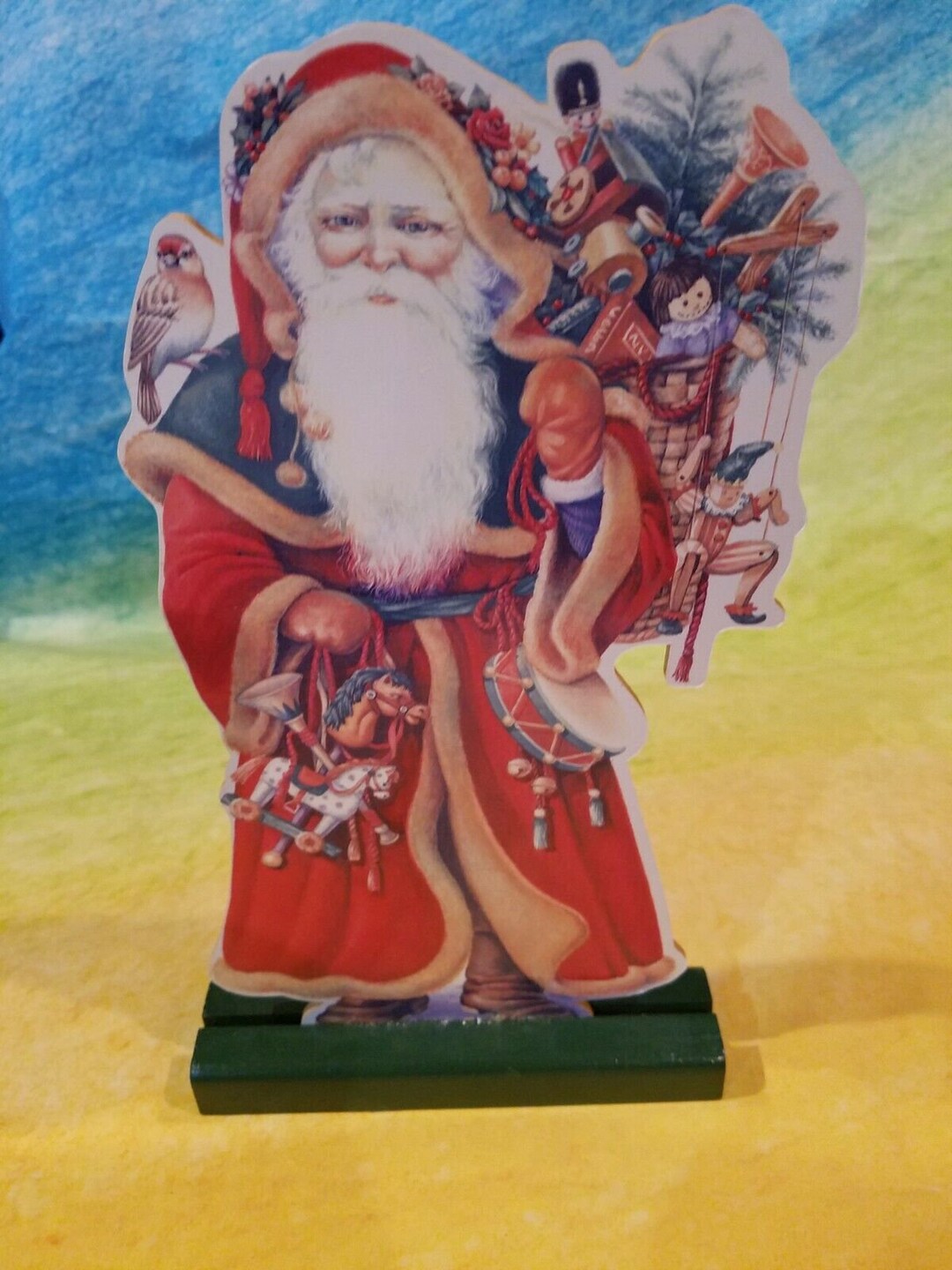 Vintage Santa Claus Stand up Display - Etsy