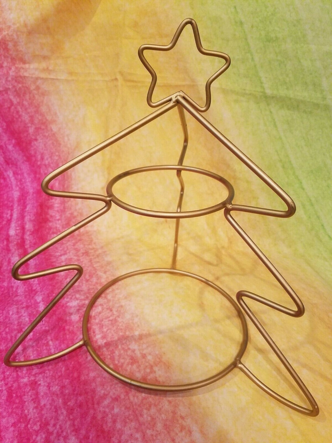 Heavy Gold Metal Christmas Tree Ornament Display Stand | Etsy