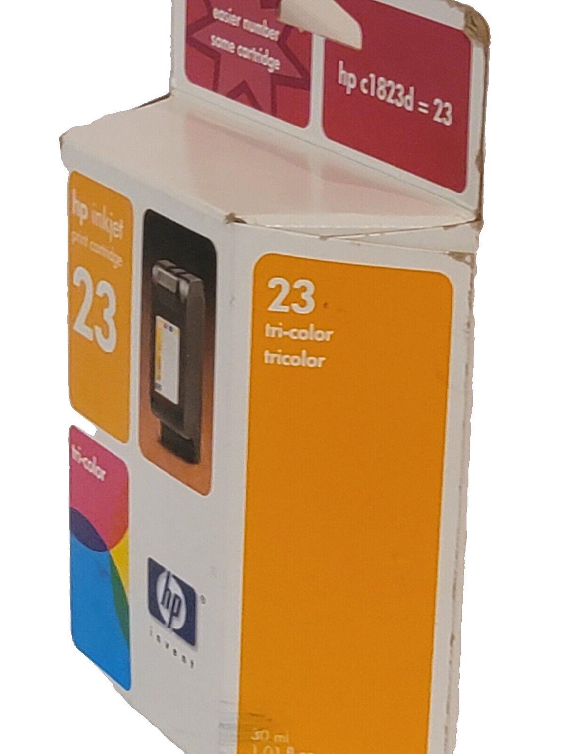 1 Genuine HP 23 Tri-color Ink Cartridges C1823D 30ml - Etsy