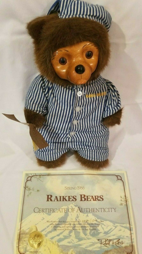 Robert Raikes Benjamin Bear Signed Rare 15 | Etsy