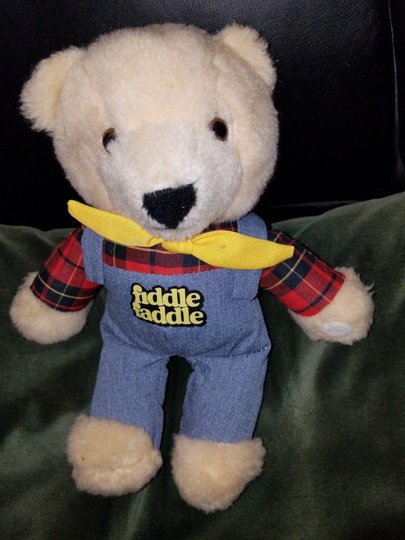 Vintage Animal Fair Fiddle Faddle Bear 1986 NWT 10" by Sandoz Nutrition ...