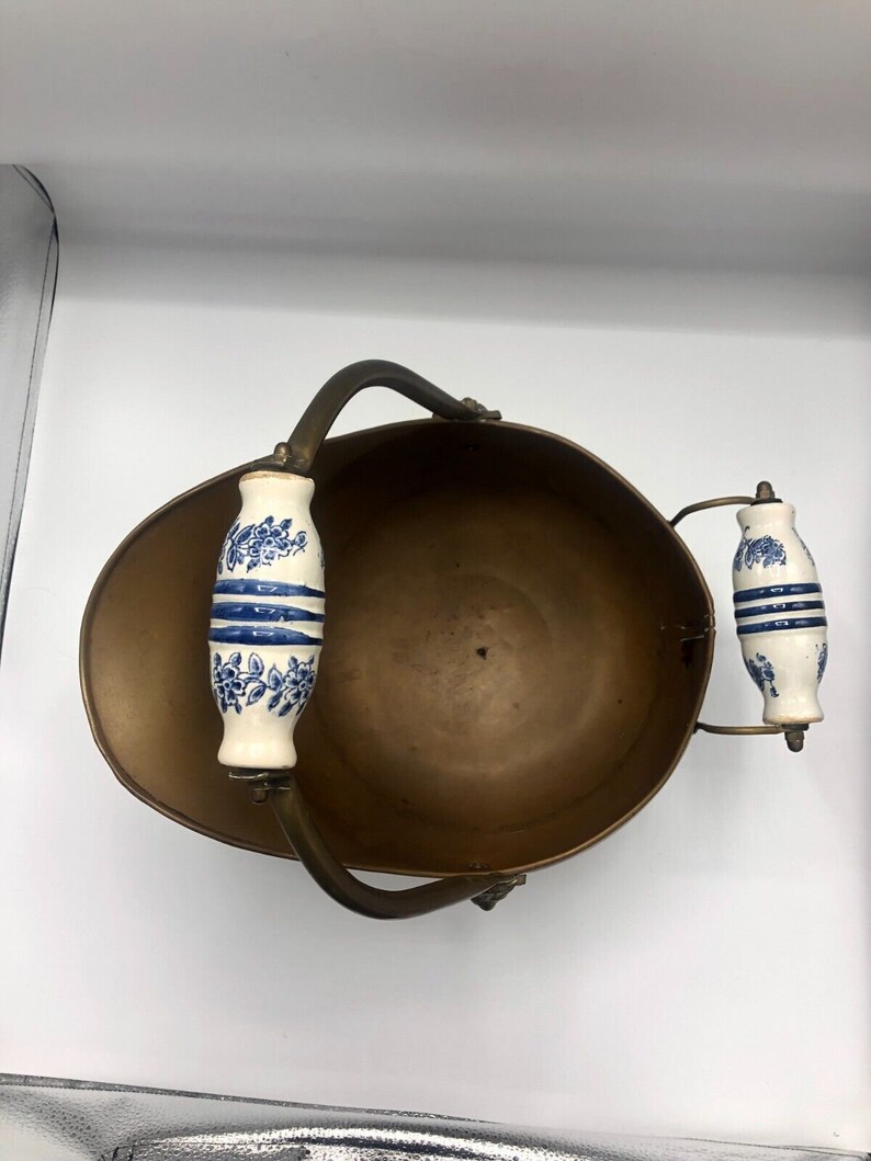 Vintage Copper Coal Scuttle Bucket Delft Holland Ash Bucket - Etsy