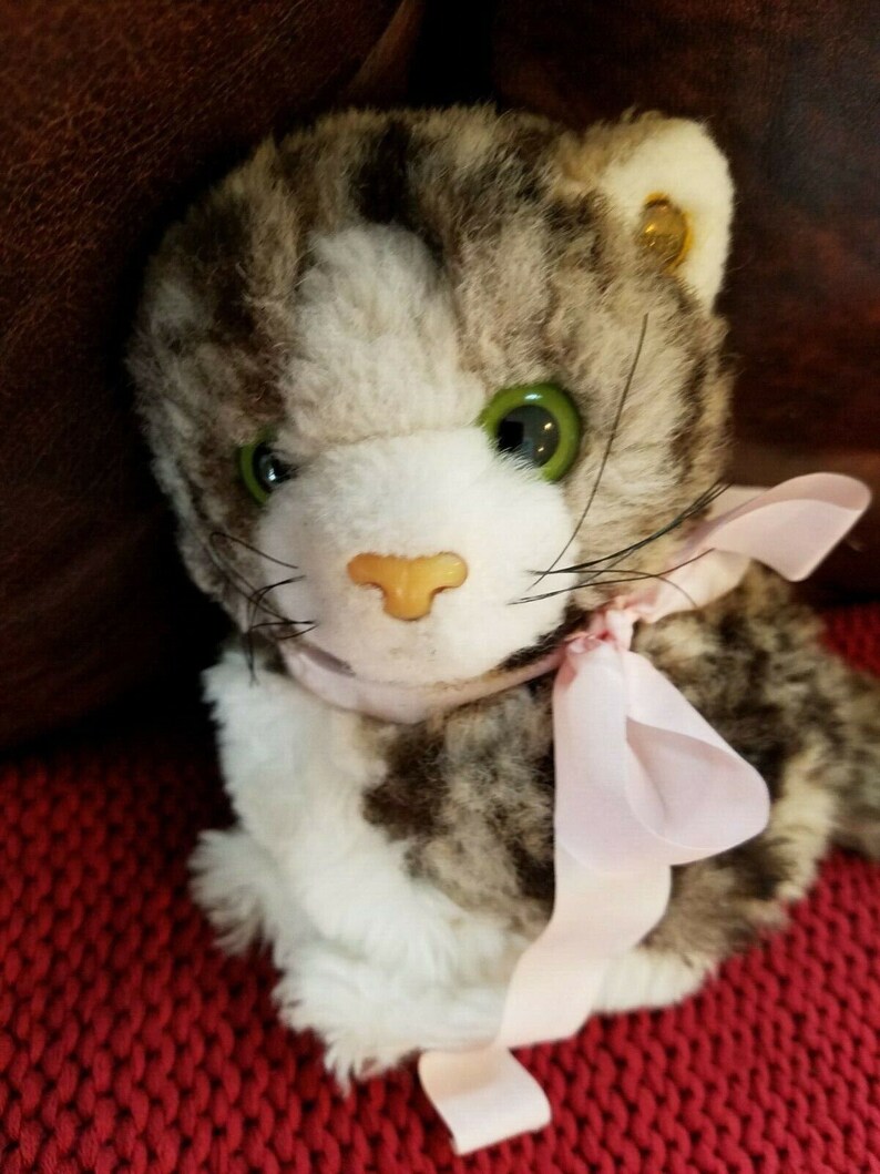 Steiff Cat Sissi Large Size With Steiff Pin - Etsy