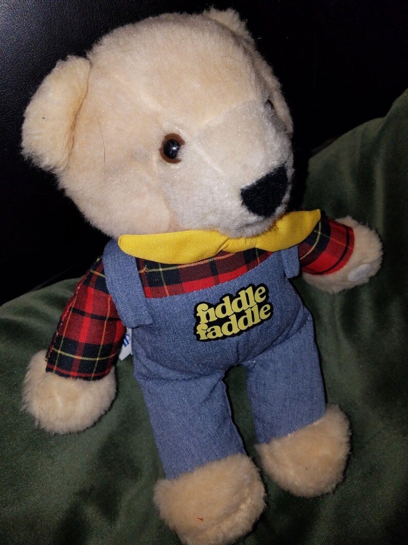 Vintage Animal Fair Fiddle Faddle Bear 1986 NWT 10" by Sandoz Nutrition ...