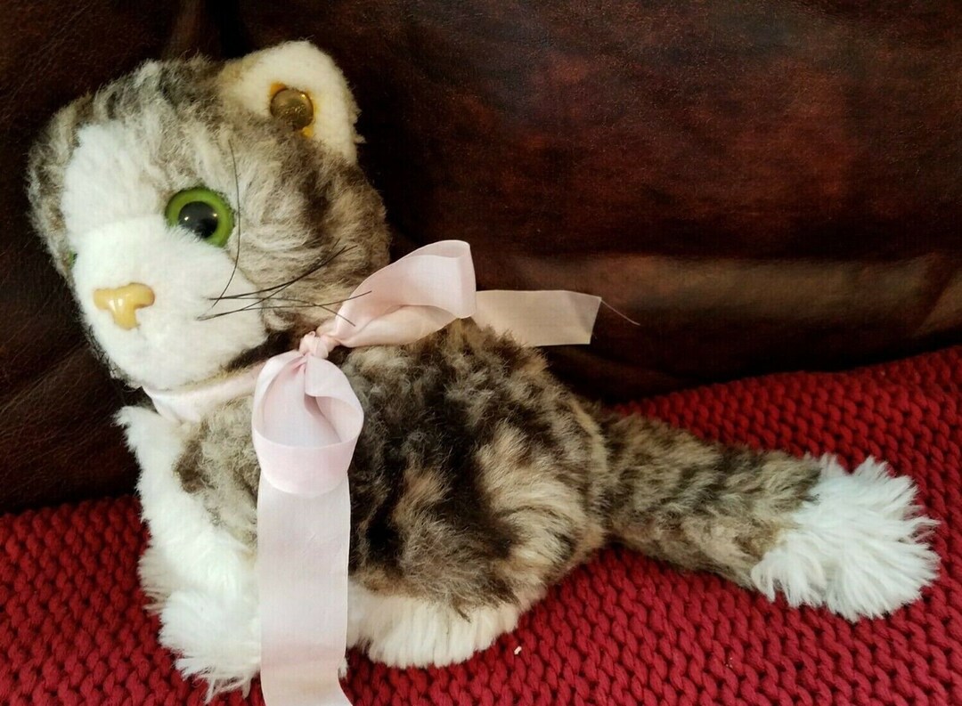 Steiff Cat Sissi Large Size With Steiff Pin - Etsy