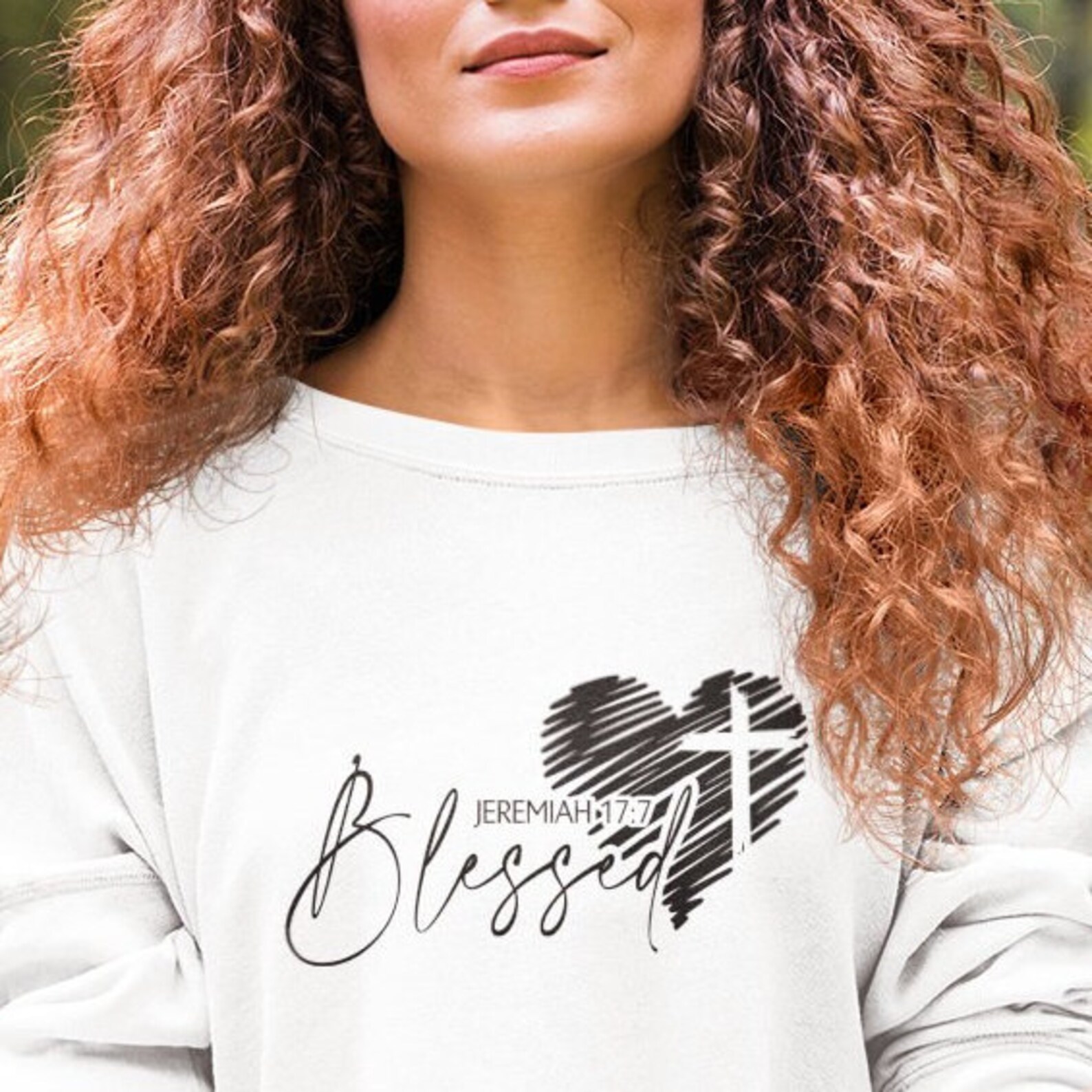 Blessed Christian Scripture SVG Cross PNG Jeremiah 17:7 - Etsy