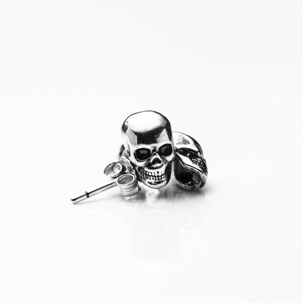 Skull Stud Earrings - Etsy