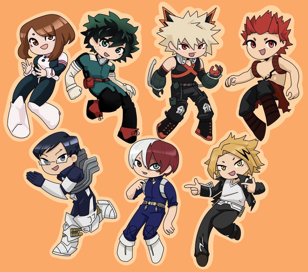 Mha Class 1-a Character Keychain - Etsy