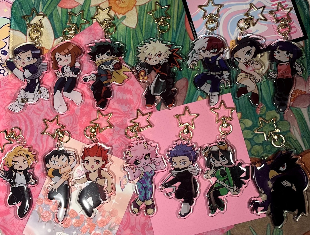 Mha Class 1-a Character Keychain - Etsy
