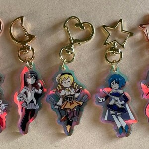 Madoka/homura Keychains - Etsy