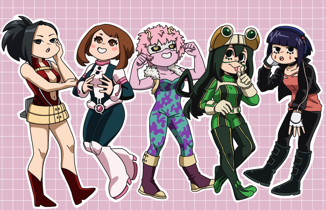 Mha Girls of 1-A Stickers - Etsy