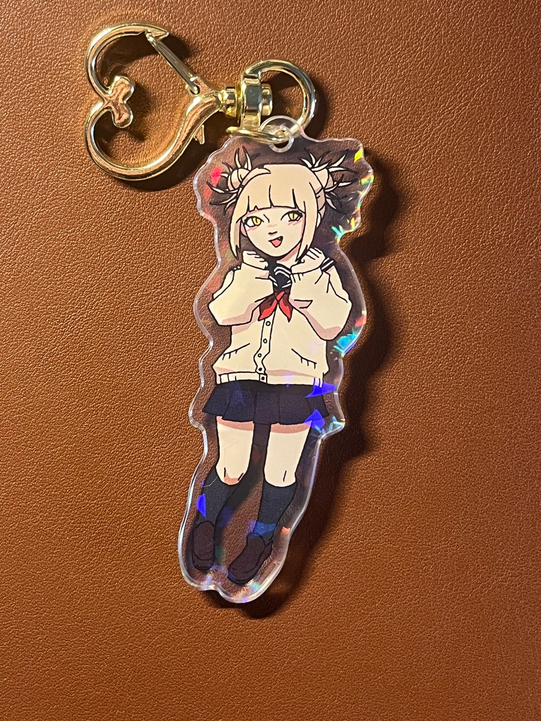 Mha Double Sided Toga Keychain - Etsy