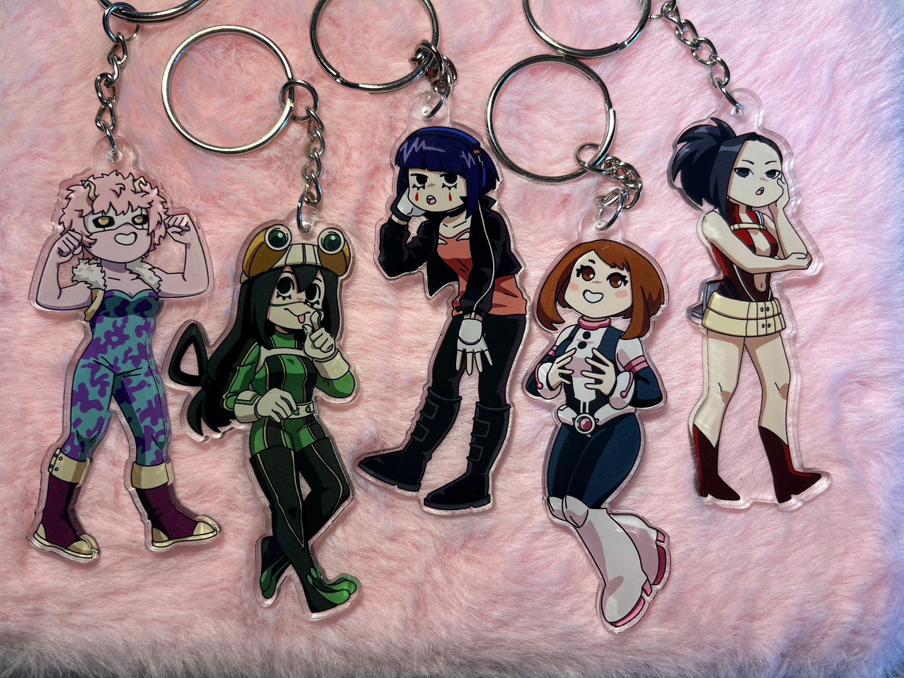 Bnha Girls Keychain - Etsy