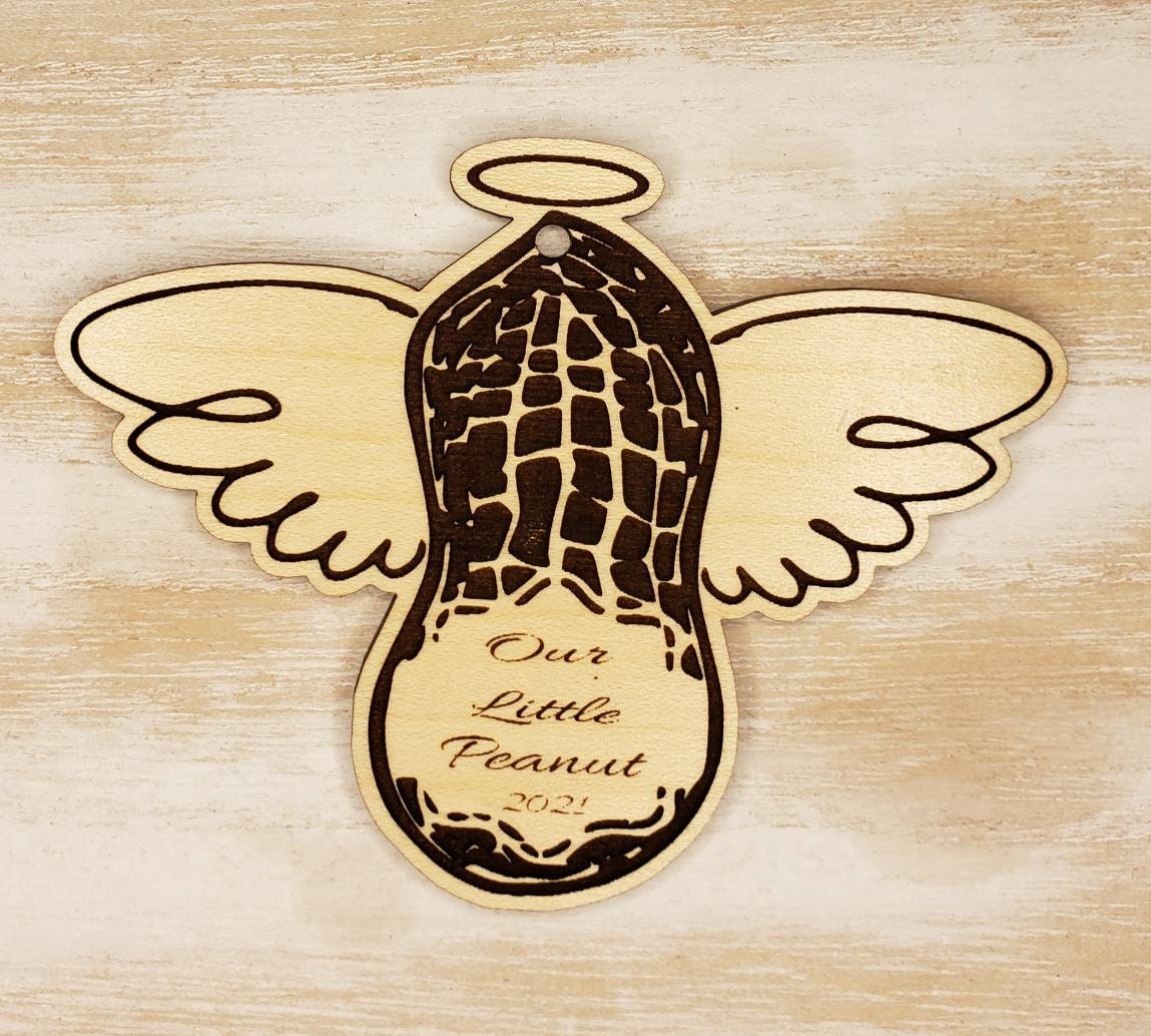 Our Peanut Angel Ornament - Etsy