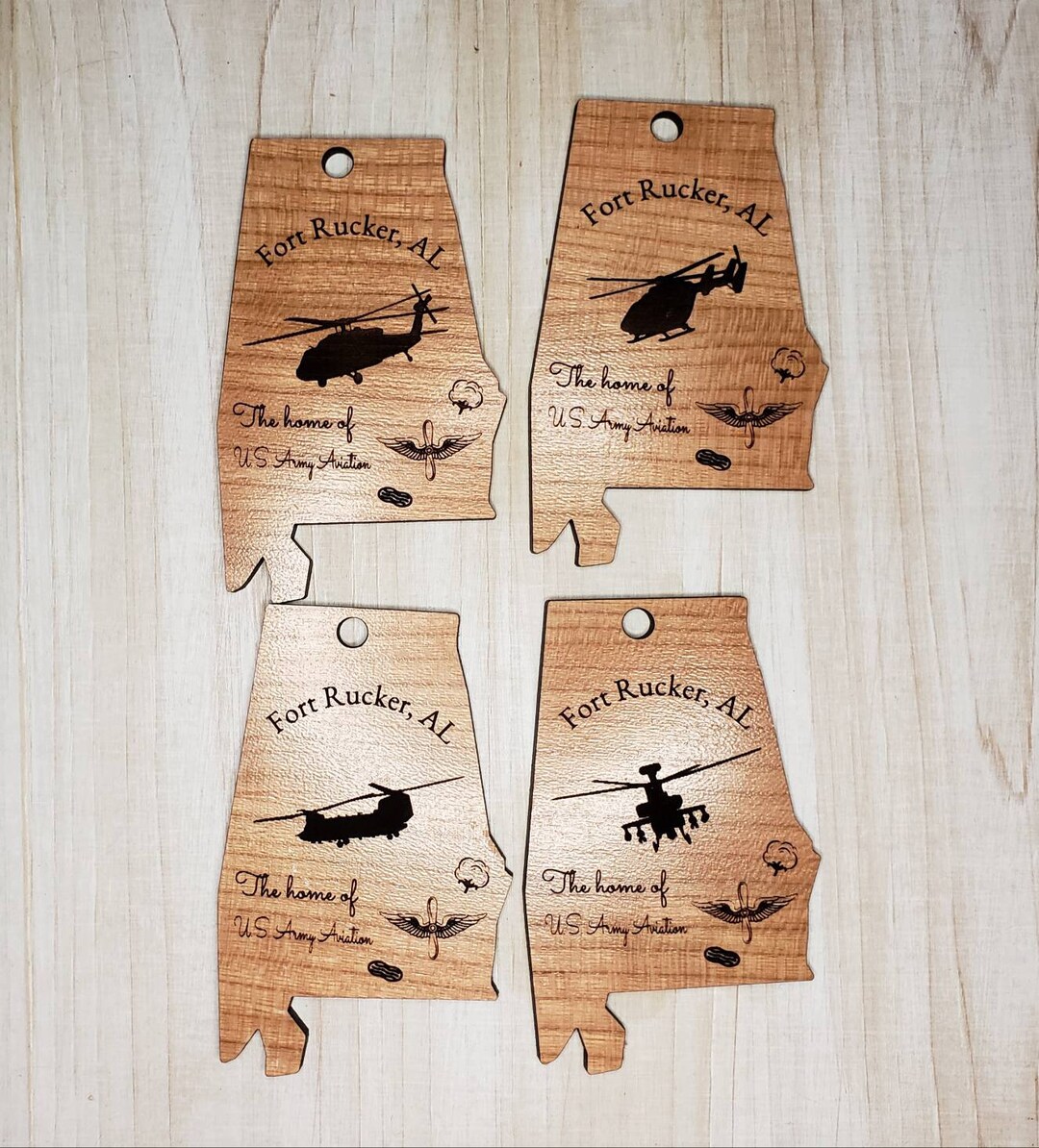 Ft Rucker Alabama Helicopter Ornament - Etsy