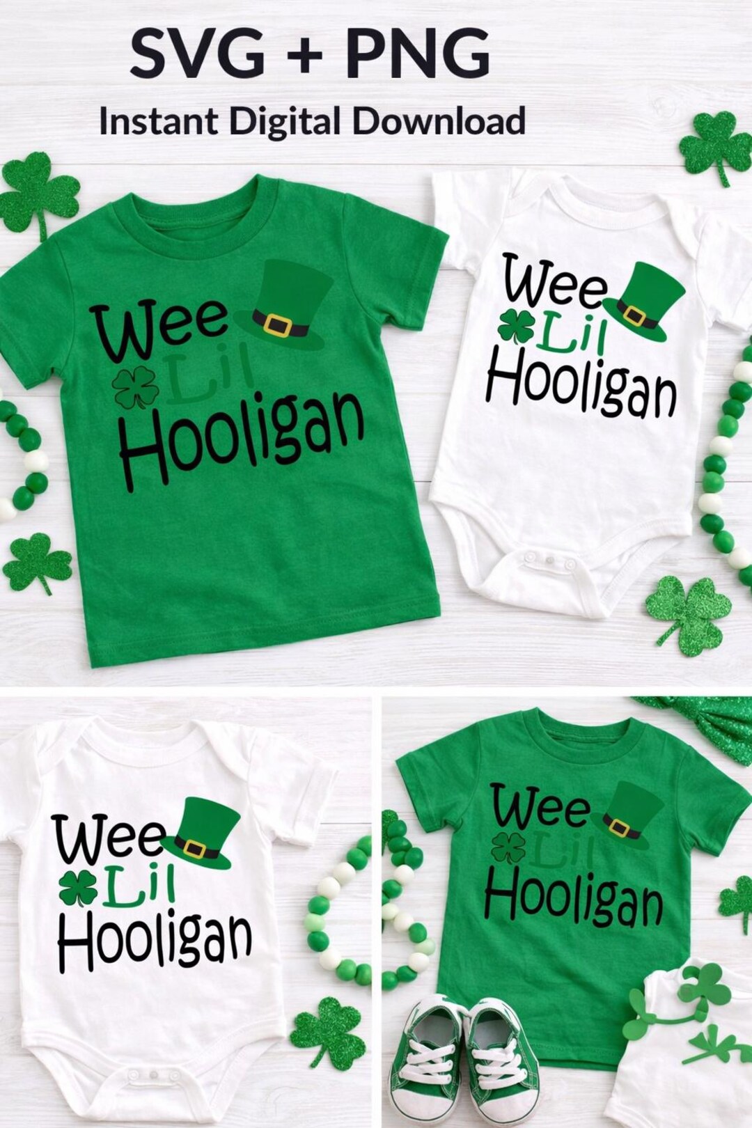 Wee Lil Hooligan SVG | Kids St Patrick's Day Shirt Design (digital ...