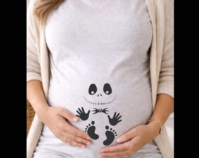 Baby Skeleton Maternity SVG, Files for Silhouette Cameo or Cricut - Etsy