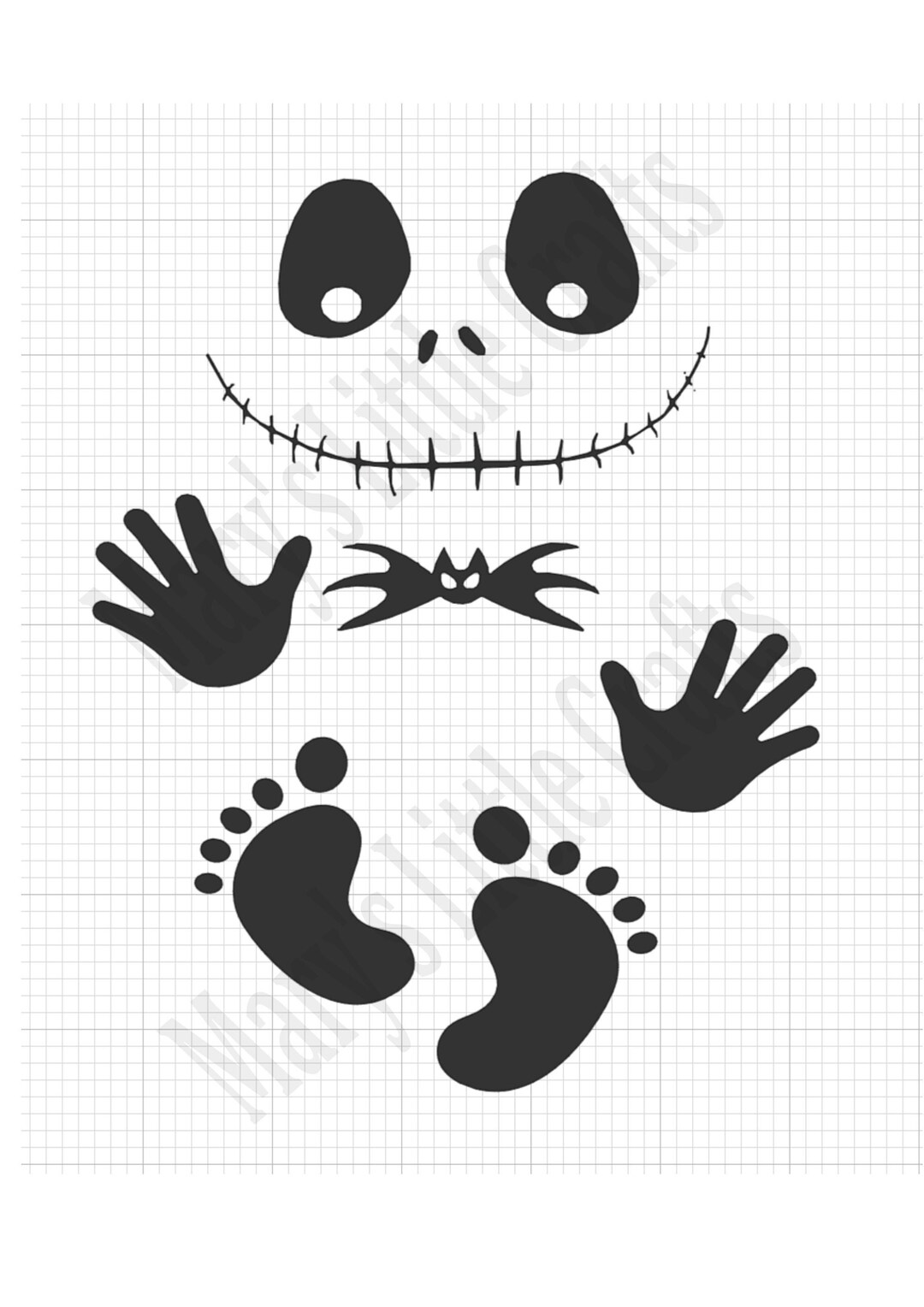 Baby Skeleton Maternity SVG, Files for Silhouette Cameo or Cricut - Etsy
