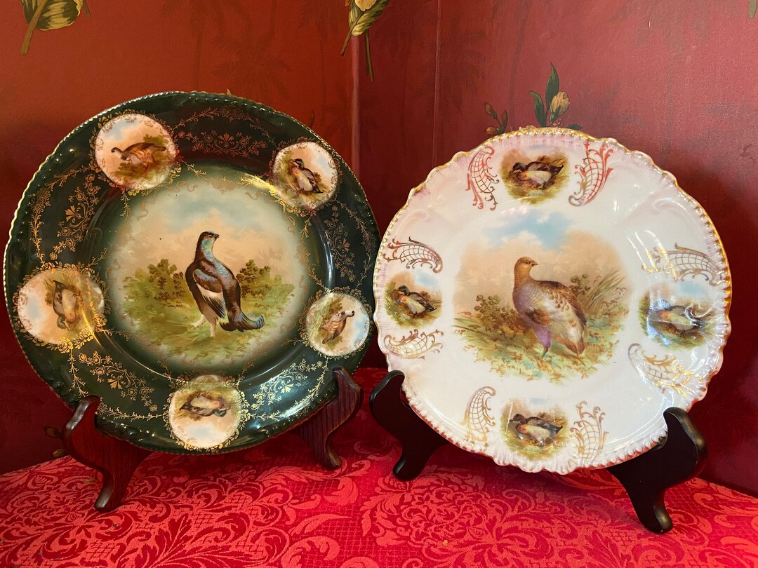 Quail With 4 Mallard Ducks by PM Bavaria Quail Plate With 5 - Etsy